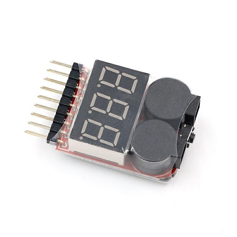 4Pcs 1S-8S Lipo Battery Tester, RC Lipo Battery Low Voltage Alarm ...