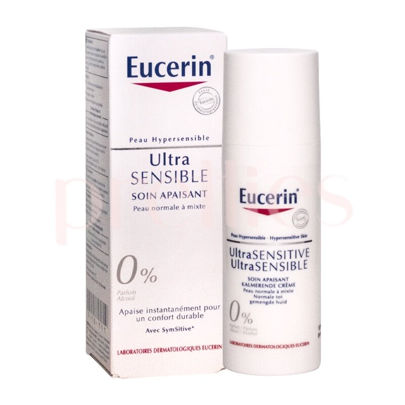 EUCERIN Ultra Sensitive Normal to Combination Skin Soothing Care Cream ...