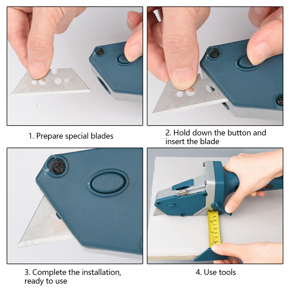 【COD】Gypsum Board Cutting tool All-in-one Hand Tool with Measuring Tape ...