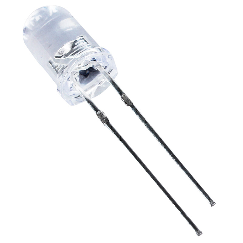 50 Pcs 5mm Round White LED Light Emitting Diode Lamps - Fantasy space ...