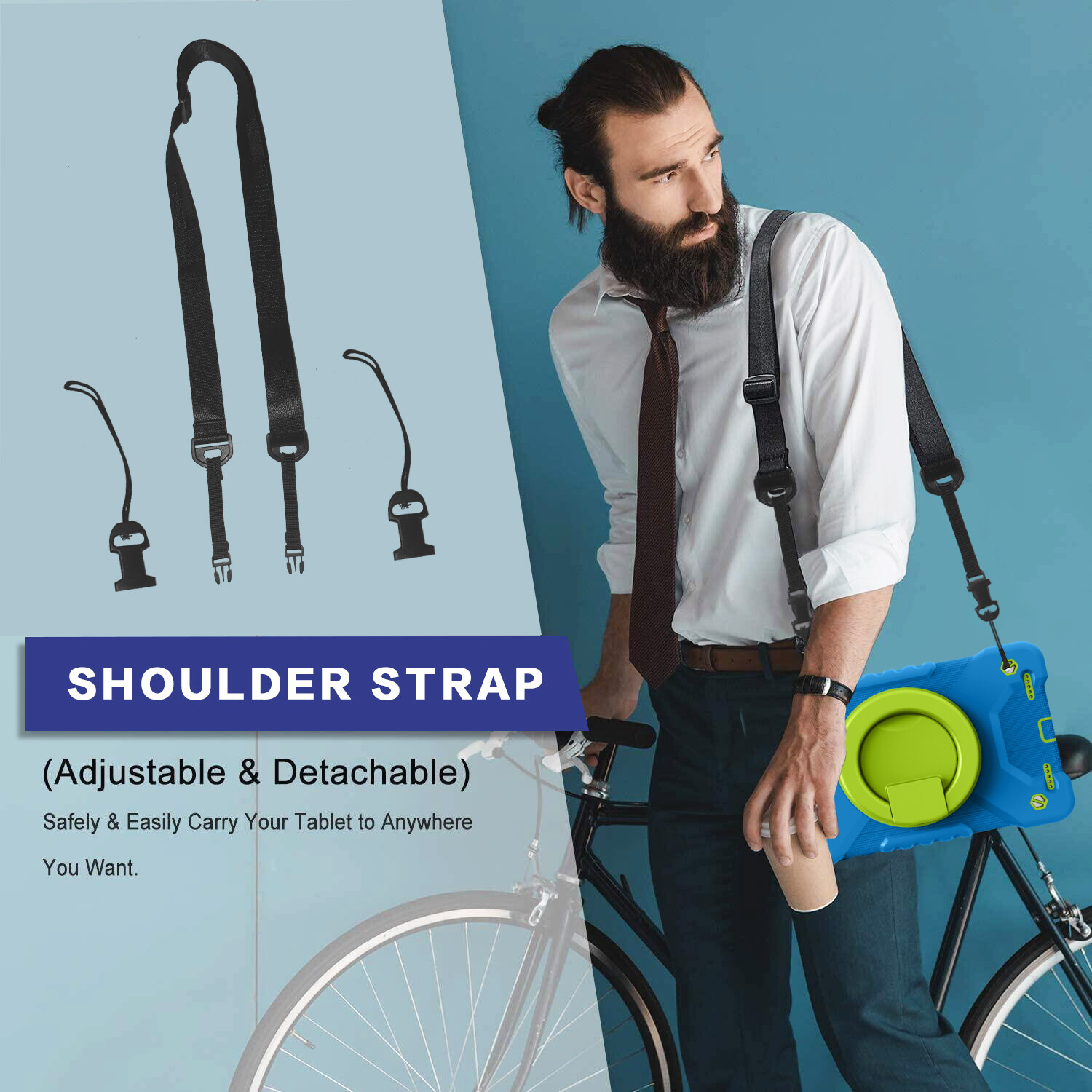 เด็กกันกระแทกสายคล้องมือสำหรับ Samsung Galaxy Tab A 8.0 2019 SM-T290 SM ...