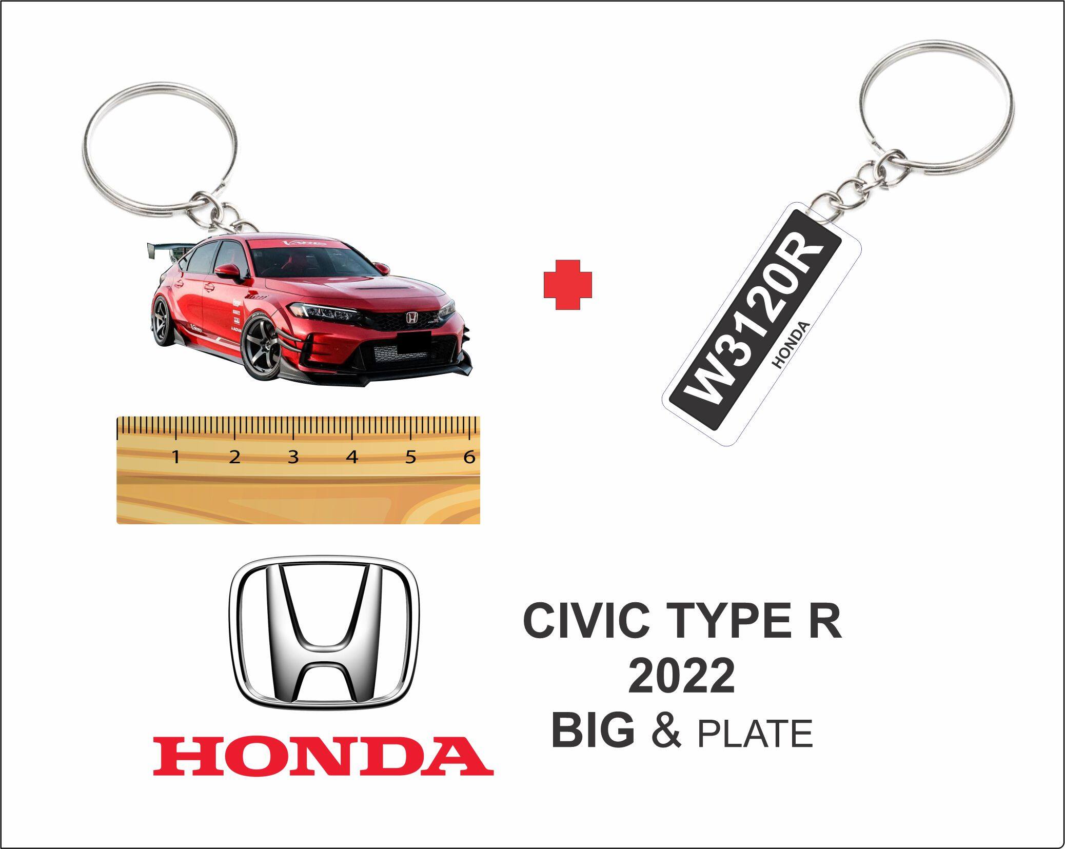 honda civic 2022 type r keychain 2d typer type-r | Lazada