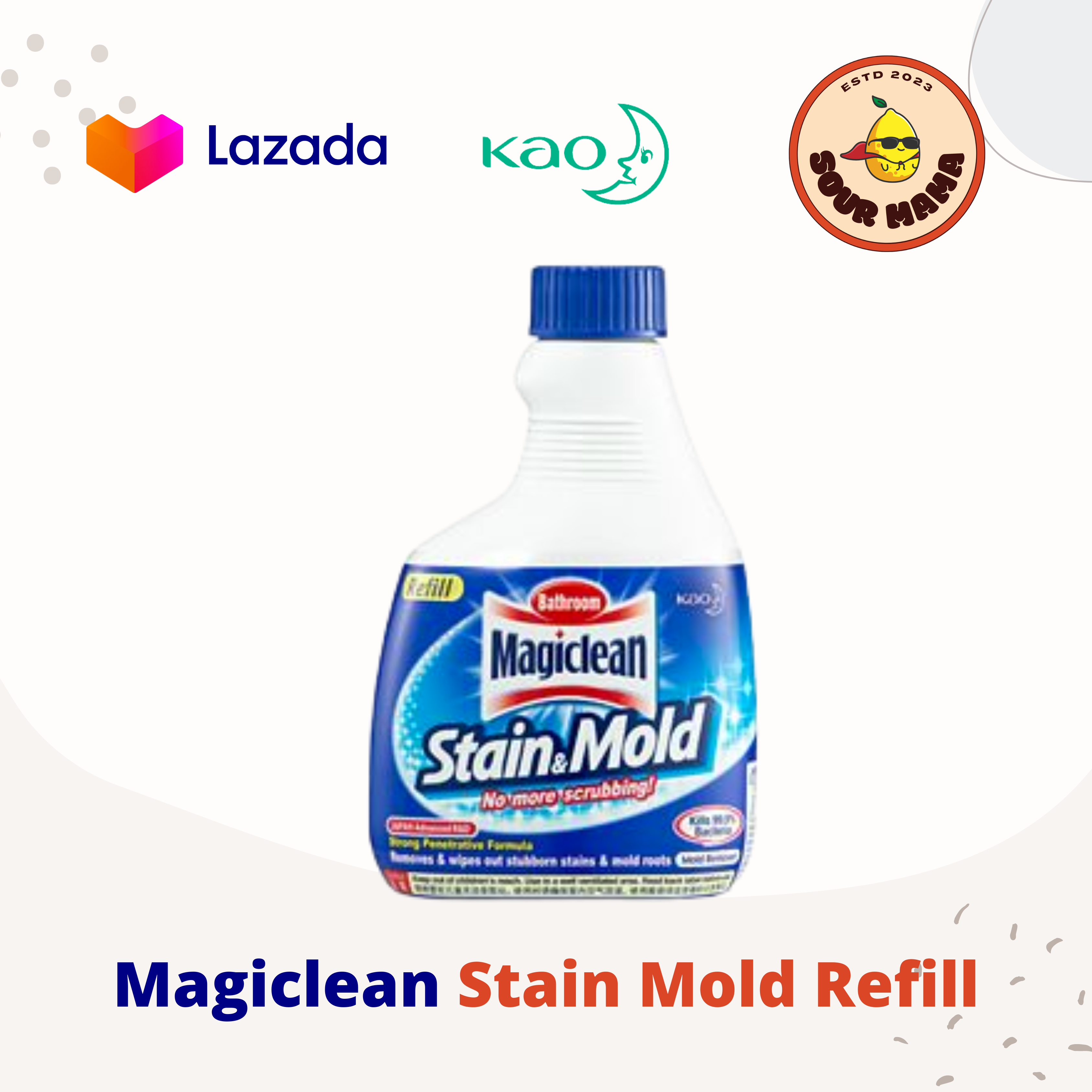 Magiclean Stain and Mold Remover 400ml Trigger/Pump & Refill | Lazada