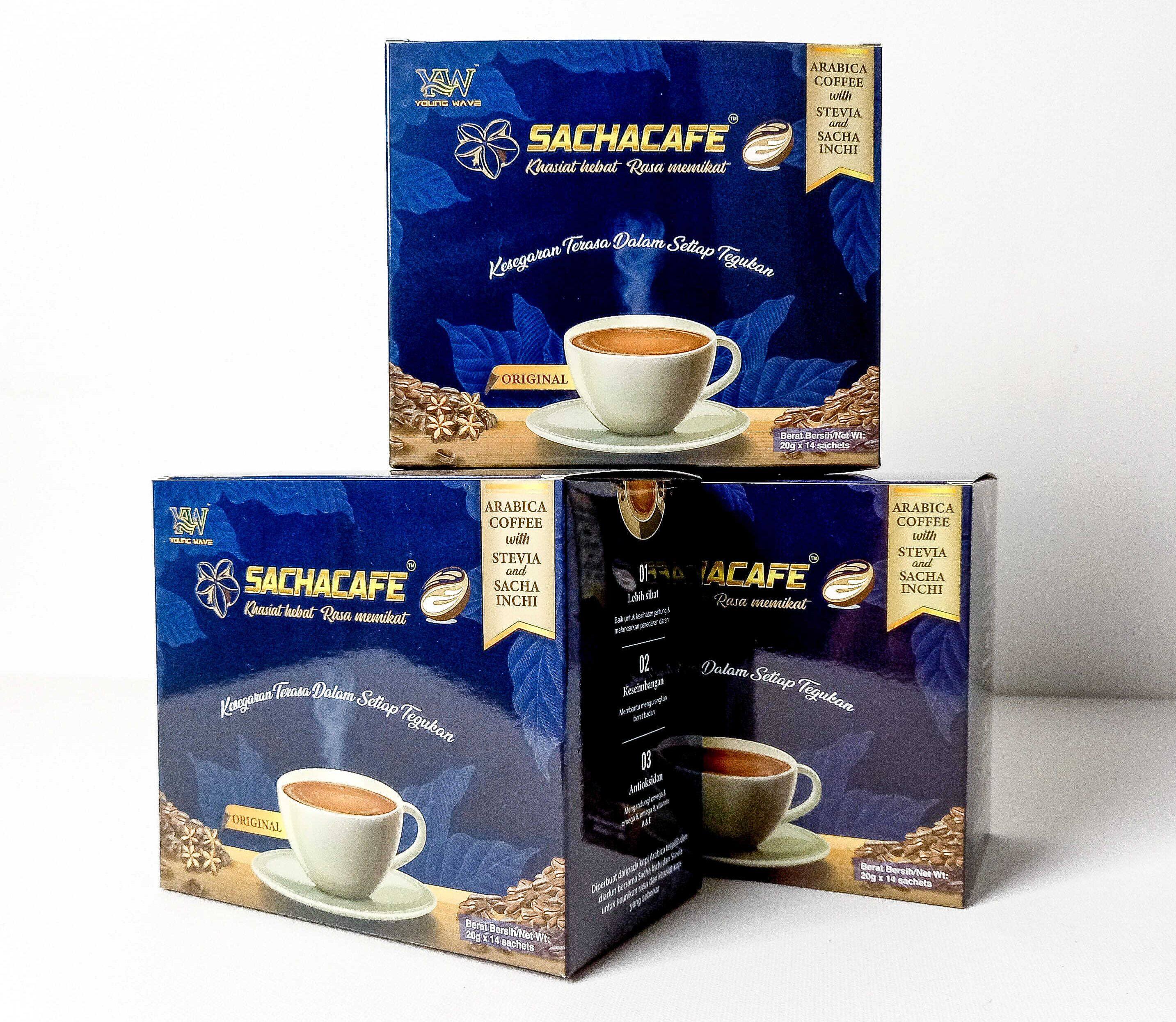 SACHACAFE - ORIGINAL (KOPI SEDAP SACHA INCHI & STEVIA) - KAYA KHASIAT ...
