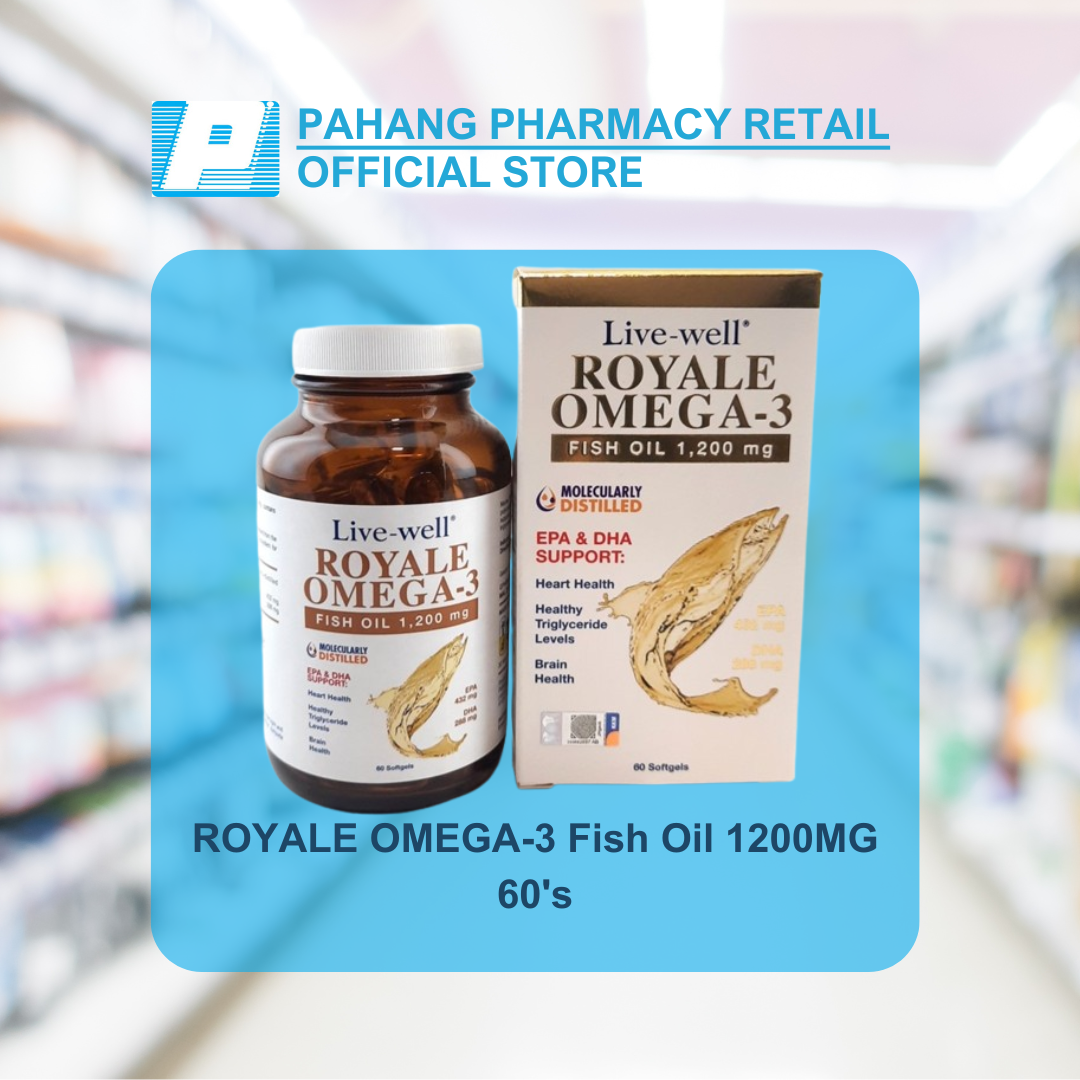 ROYALE OMEGA-3 Fish Oil 1200MG 60's (expired 06/25) | Lazada