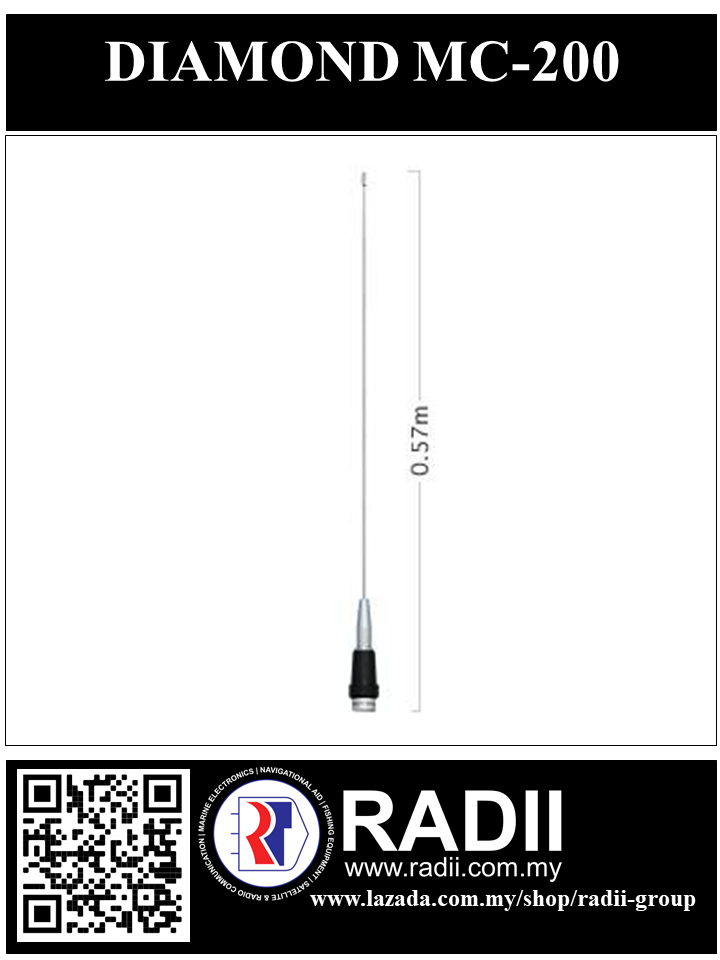 Diamond Mobile Whip Antenna MC-200 | Lazada