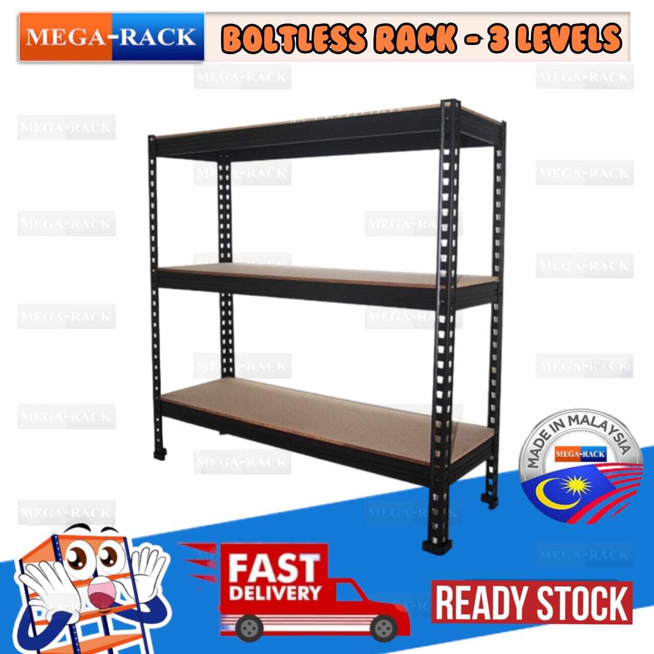 💖💖3 Tier rack BLACK/WHITE Boltless Rack💖💖 Home use (PLANT, CACTUS ...
