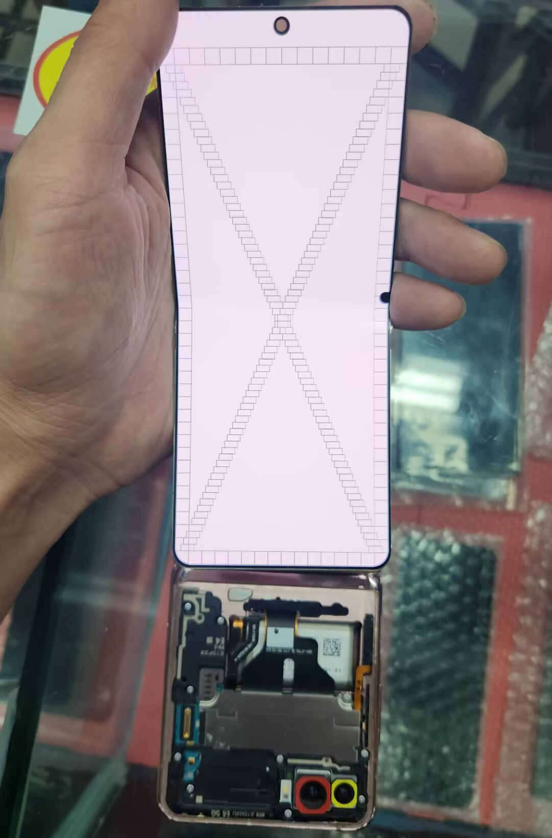 Original used Defect LCD For Samsung Galaxy Z Flip 4G LCD Display Touch ...