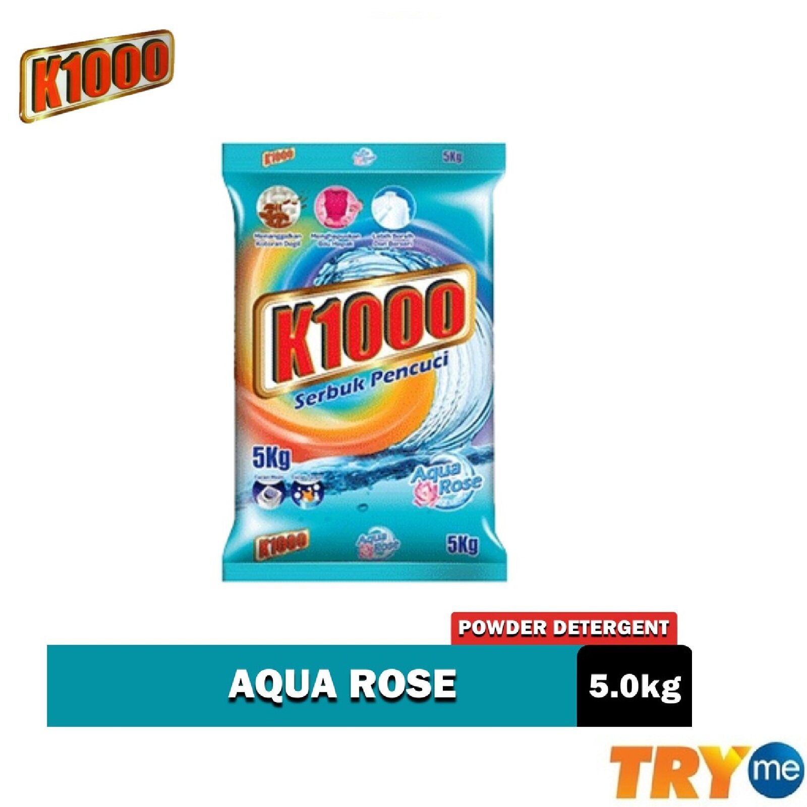 K1000 Detergent Powder 5kg Aqua Rose | Lazada