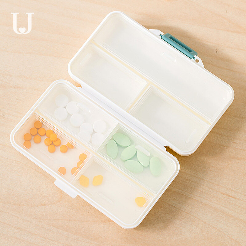 Urallife Pocket Medicine Box Mini Sealed Kit Small Portable A Week 7 ...