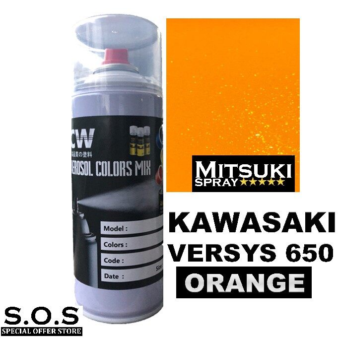 Kawasaki Versys 650 Orange 2K Paint K03914 Mitsuki Spray 400ml | Lazada