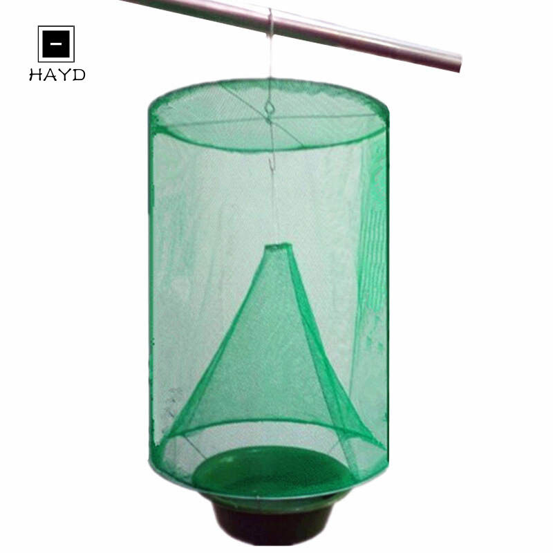 HAYD พับครัว Fly Bug แมลง Pest Net Catcher Cage Trap Killer แขวนกระเป๋า ...