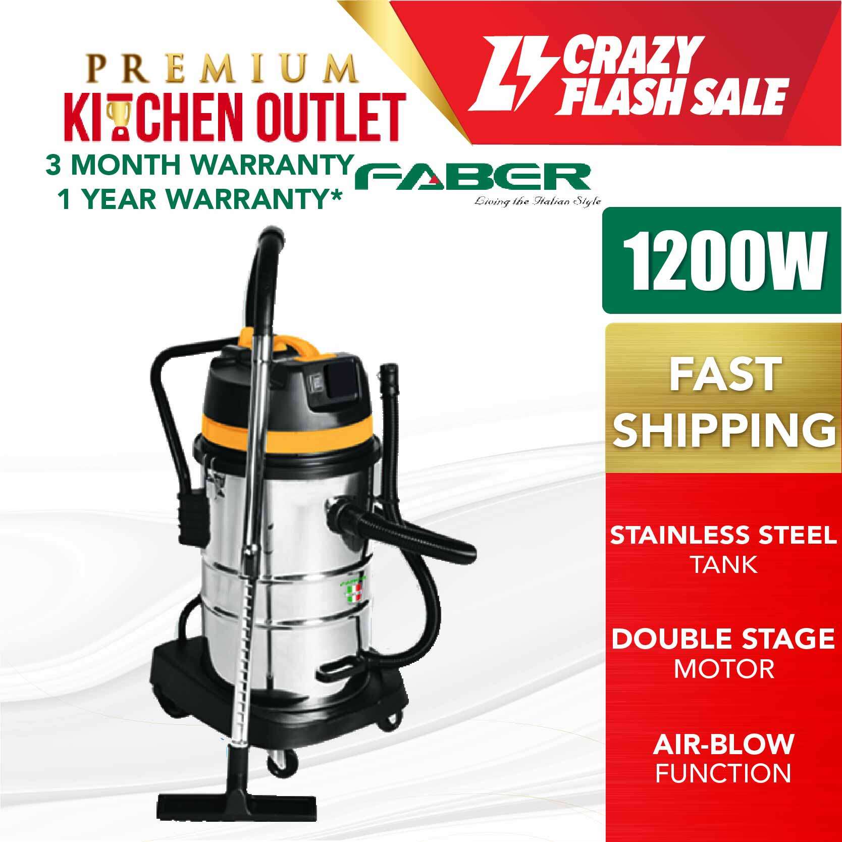 Faber 1200W Wet & Dry Vacuum Cleaner FVC-WD BLIZZARD 650 | 1600W FVC WD ...