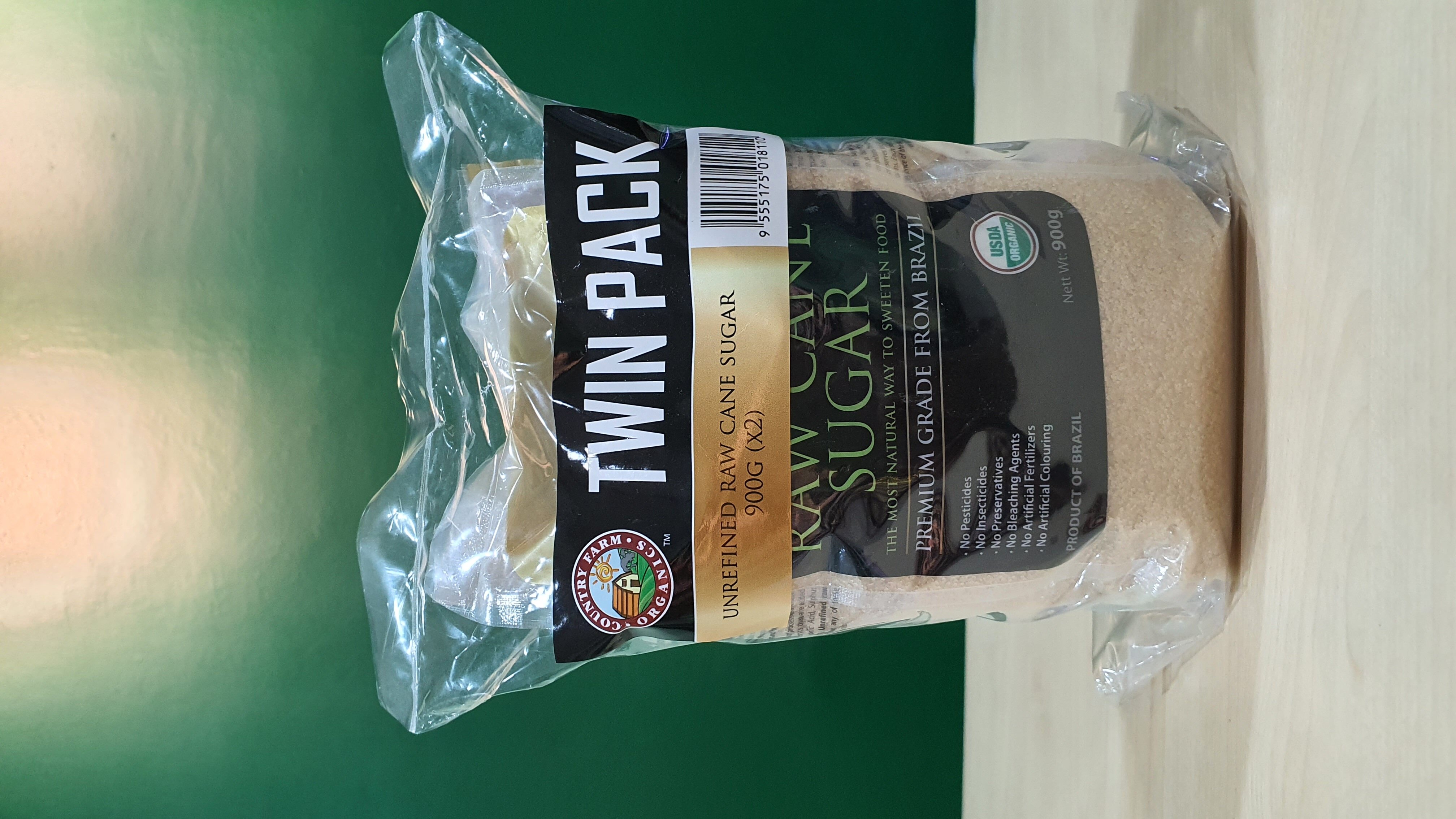 2 X 900g Country Farm Organic Premium Quality Raw Cane Sugar - Halal ...