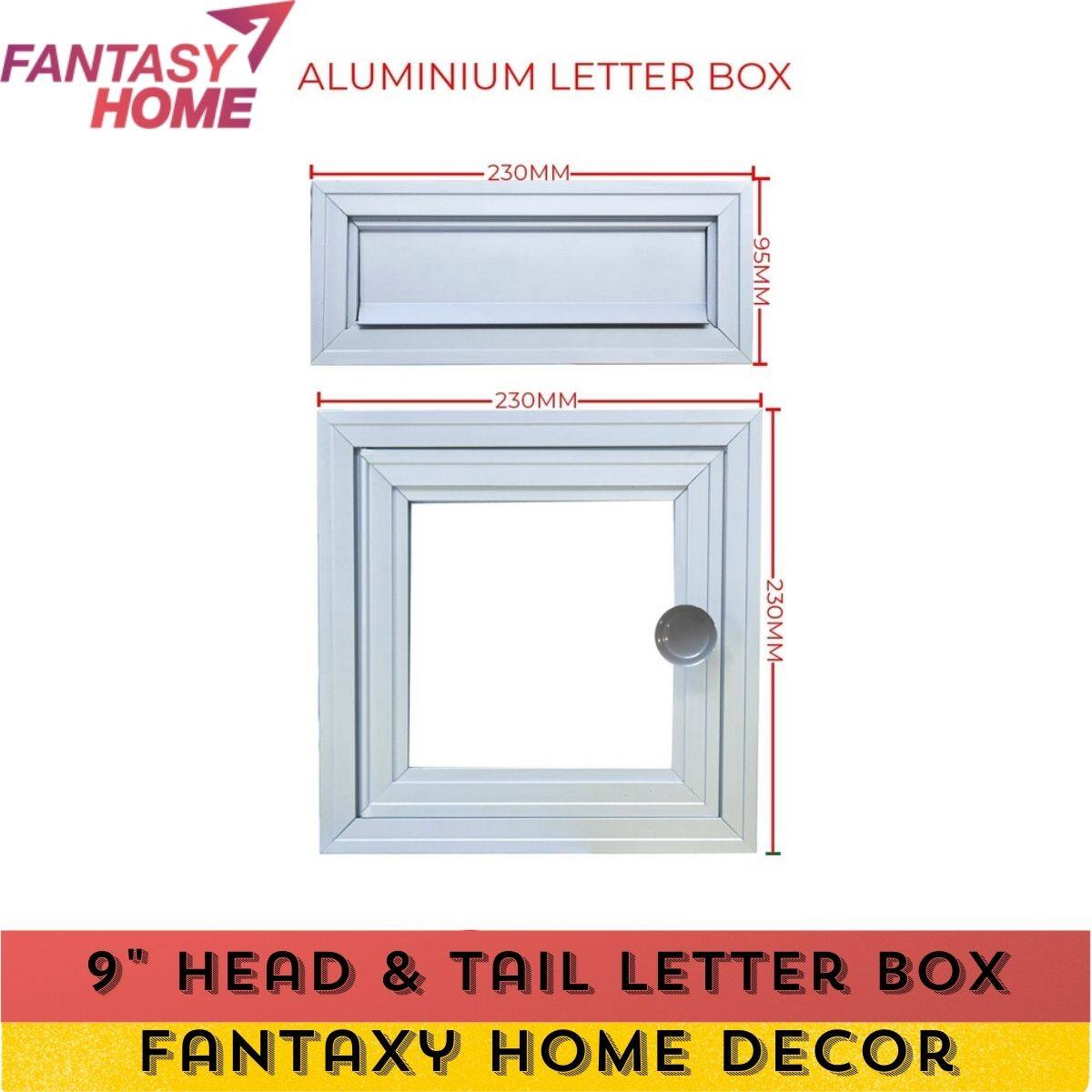 Heavy Duty Aluminum Replacement Head and Tail Letter Box (9 ...