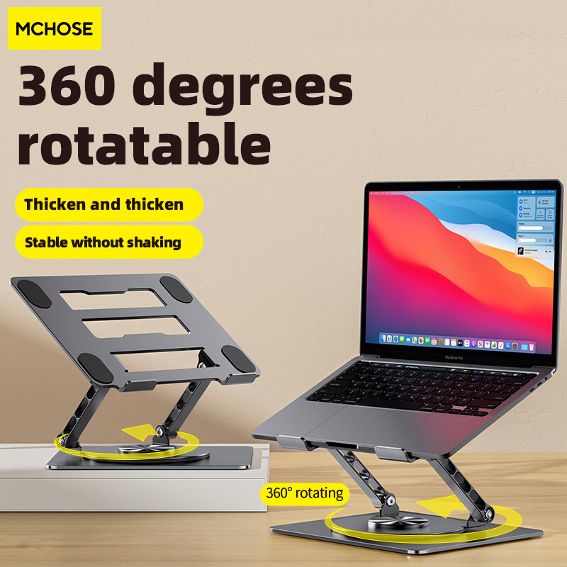 MC LS527 Thicken Laptop Stand 360 Rotatable Carbon Steel Strong Bracket ...
