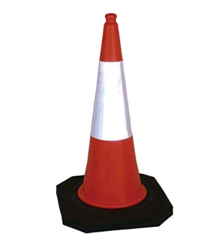 30” HEAVY DUTY PVC TRAFFIC SAFETY CONE Rubber Base Road Barrier Kon ...