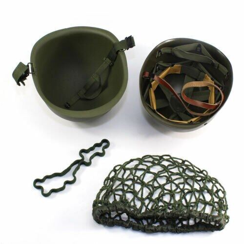 tomwang2012. SET WWII US ARMY M1 HELMET +COVER COTTON CAMOUFLAGE NET GREEN +OD Cotton Strap set ...