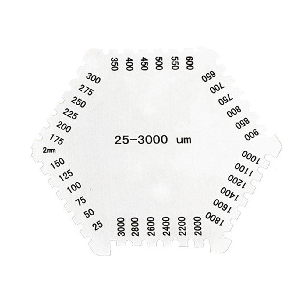 Durable Measuring Wet Film Comb Tool Paint Black Base High Precision ...