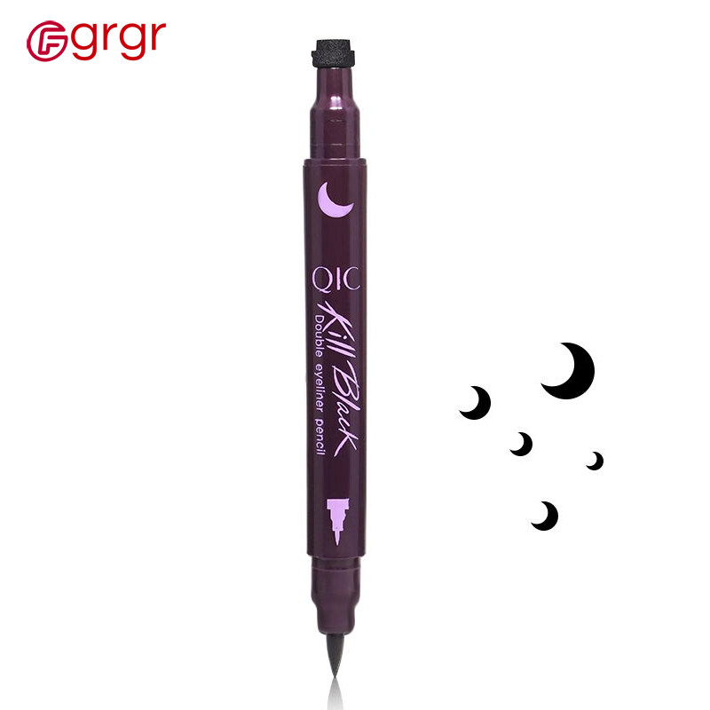 Fgrgr สองด้านกันน้ำของเหลวอายไลเนอร์ดินสอแต่งหน้าดาวรูปหัวใจ dot แสตมป์ ...