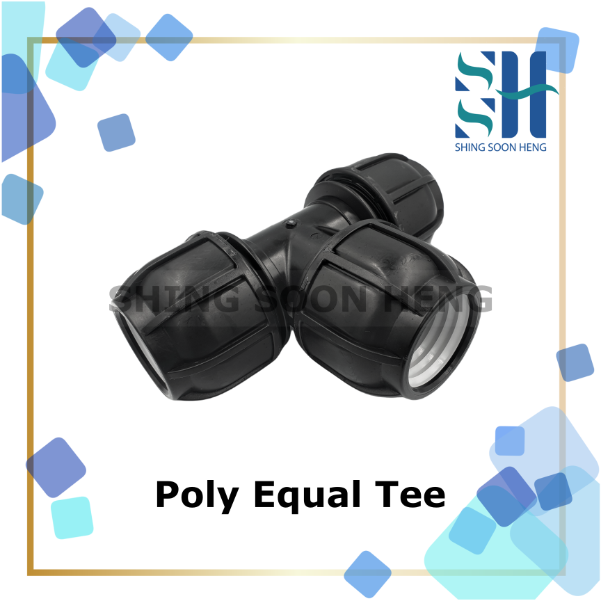 Poly Fittings - Poly Equal Tee (20mm, 25mm, 32mm, 50mm, 63mm, 90mm ...