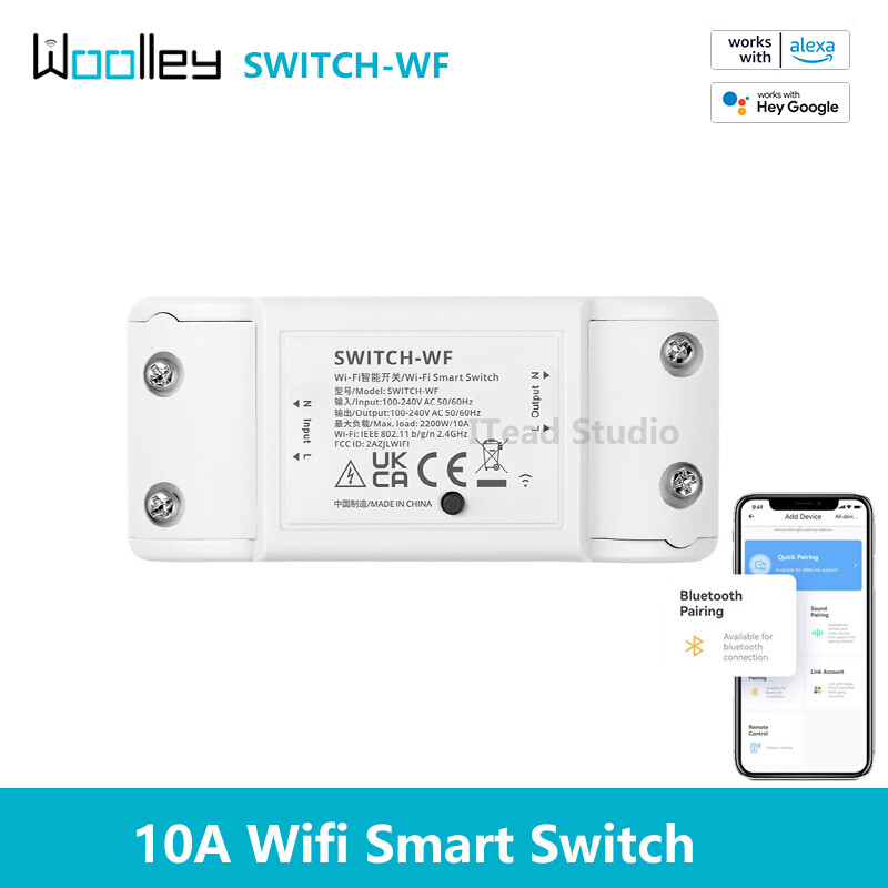 WOOLLEY Wifi Smart Switch 10A Smart Home Light Switch eWeLink APP ...