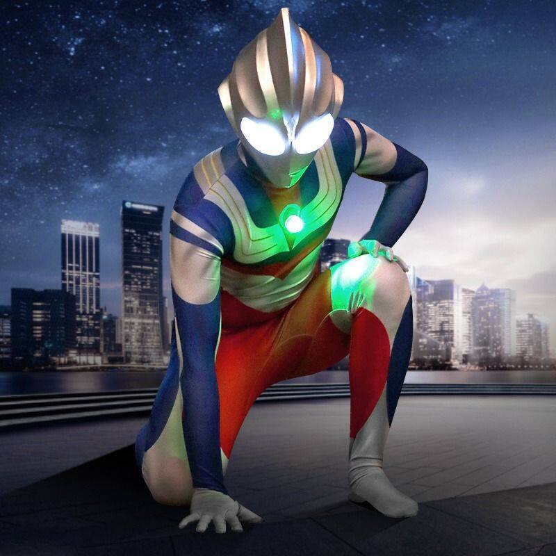 Ultraman Jumpsuit cos Costume Full Set Performance Costume Ultraman ...