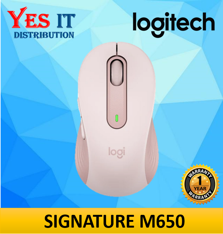 Logitech Signature M650 Wireless Bluetooth Mouse Multi-Device ...