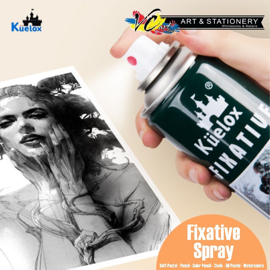 Kuelox Fixative Spray Charcoal Drawing Sketching Drawing Painting ...