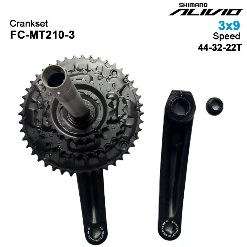 Shimano mt210 crankset 2/3x9 tốc độ MTB xe đạp leo núi 170mm 36-22T 44 ...