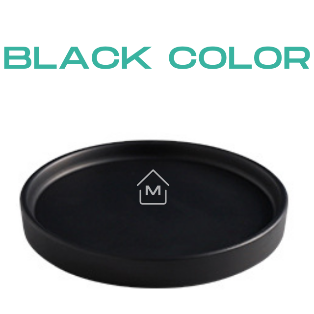 Round Ceramic Flower Planter Pot Saucer Succulent Cactus Orchid Trays ...