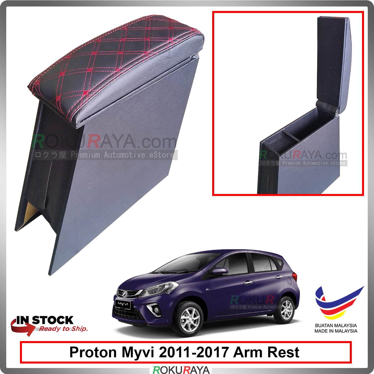 Perodua Myvi (3rd Gen) 2018 4' Plywood PVC Armrest Center Console Box ...