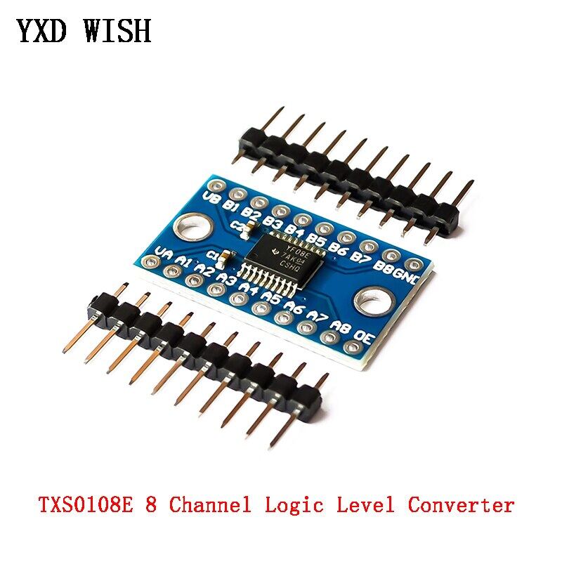 5Pcs TXS0108E 8 Channel Logic Level Converter TTL Bi-Directional Full ...