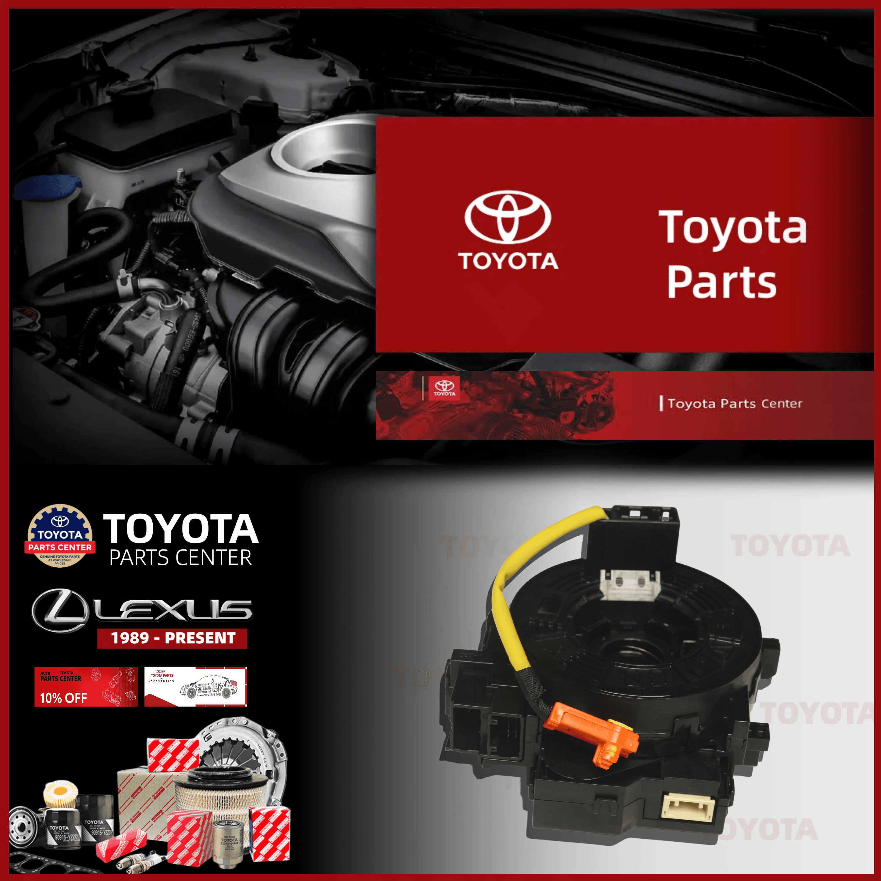 STEERING WHEEL HAIRSPRING/ SPIRAL CABLE ASSEMBLY WITH ANGLE SENSOR FOR ...