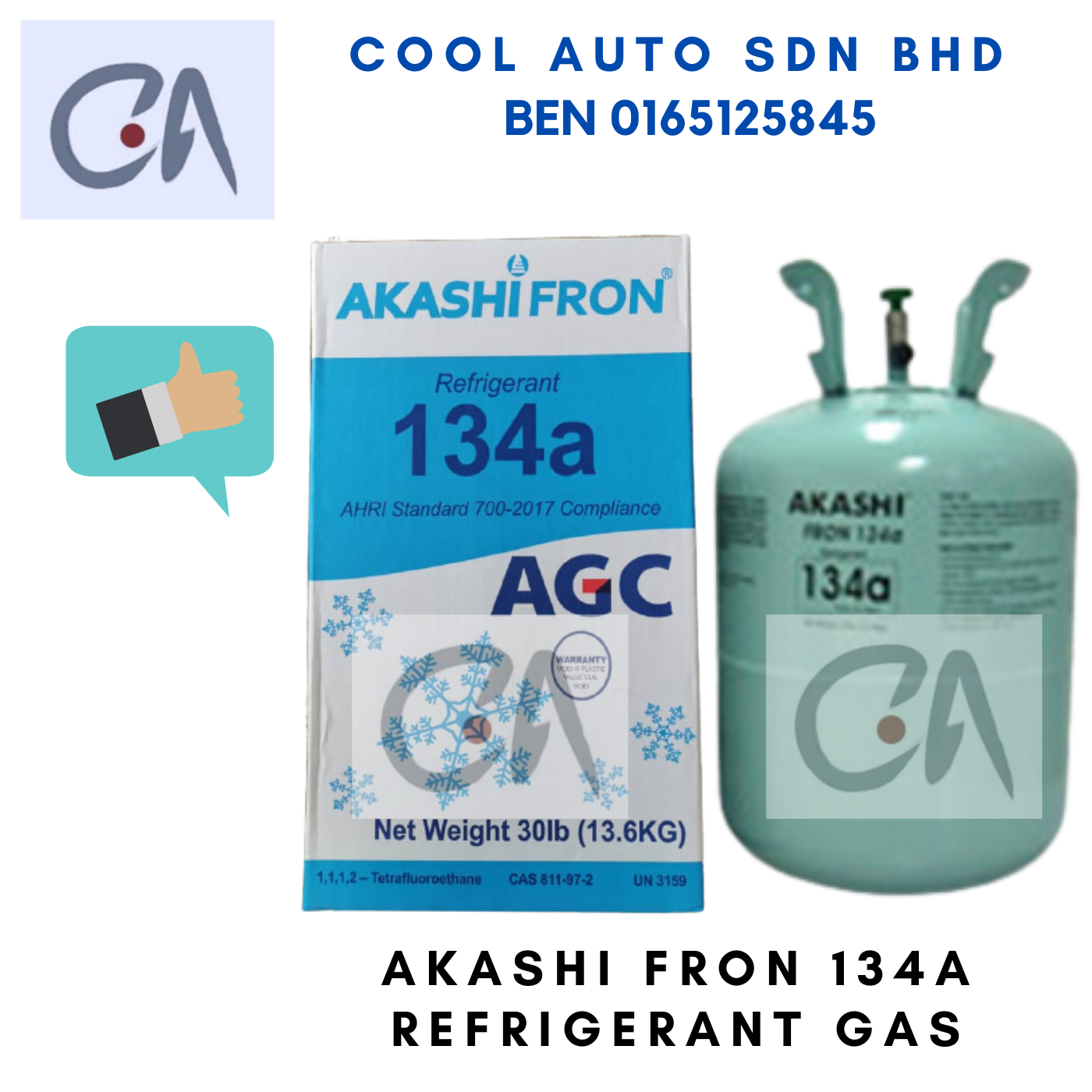 REFRIGERANT AKASHI FRON GAS 134A | Lazada