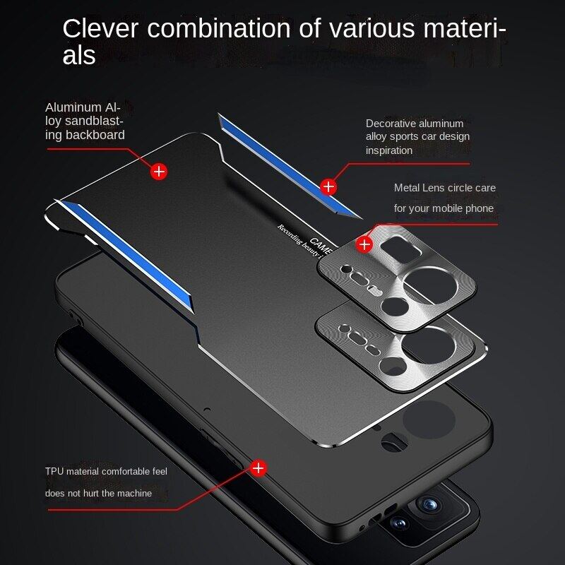 เคสโลหะอลูมิเนียมอัลลอยด์เคสบางพิเศษสำหรับ Xiaomi11pro 10S K40pro Note9 10 Pro เคสขอบนิ่ม TPU ...
