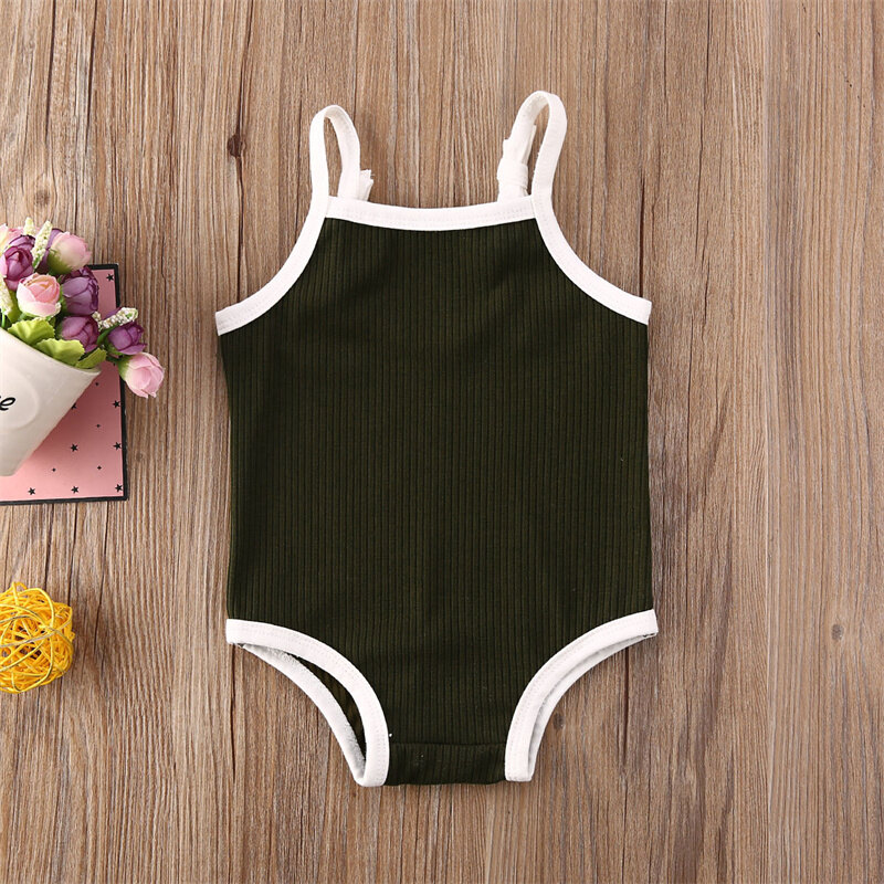 Thorn Tree Baby Girls Swimsuit Summer Sleeveless Backless Bikini Solid ...