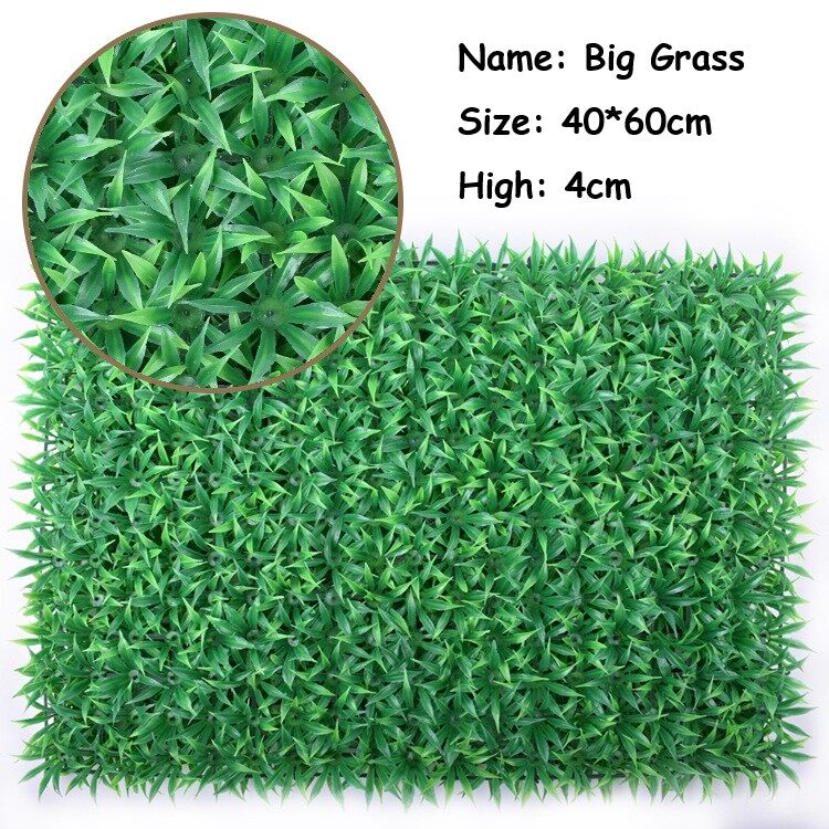 [READY STOCK] 40cm X 60cm Artificial Plastic Grass Plants Wall Lawns ...