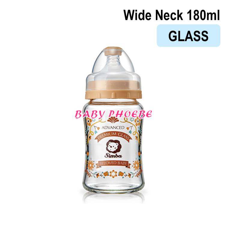 GLASS [Original Simba Malaysia] Simba Crystal Romance Wide Neck GLASS Baby Feeding Nursing ...