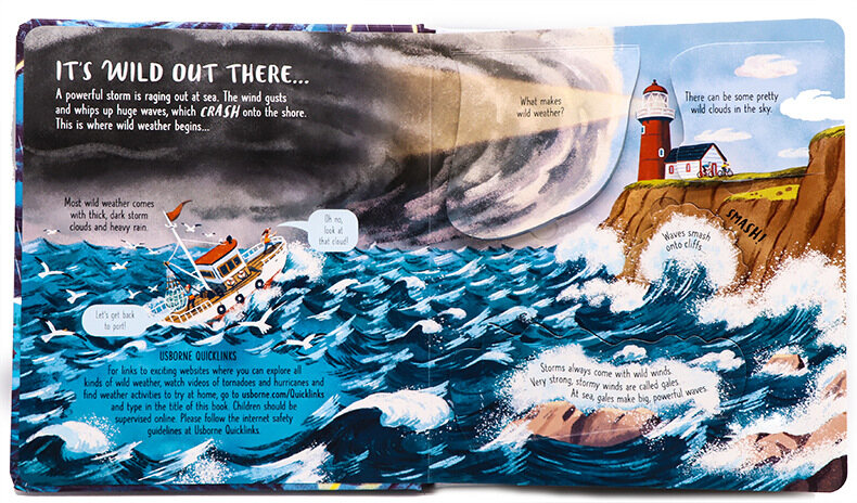 Usborne English Wild Weather ความรู้เกี่ยวกับภัยธรรมชาติหน้าการตรัสรู้ ...