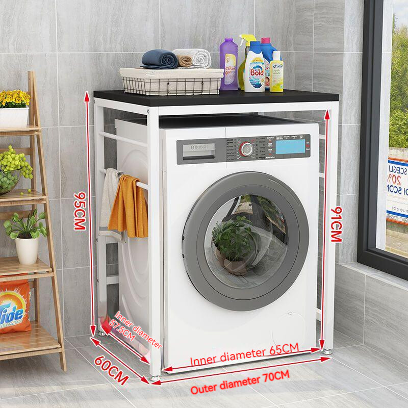 Ready Stock Washing machine storage rack simple landing balcony Double ...