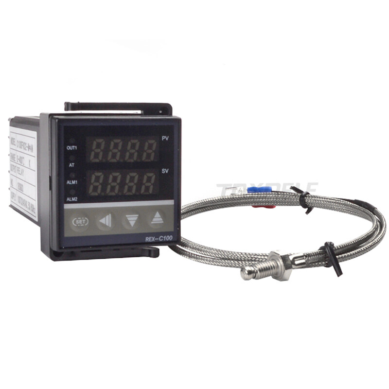 Digital PID Temperature Controller REX-C100 REX C100 thermostat relay output+ 1m 2m K Type ...