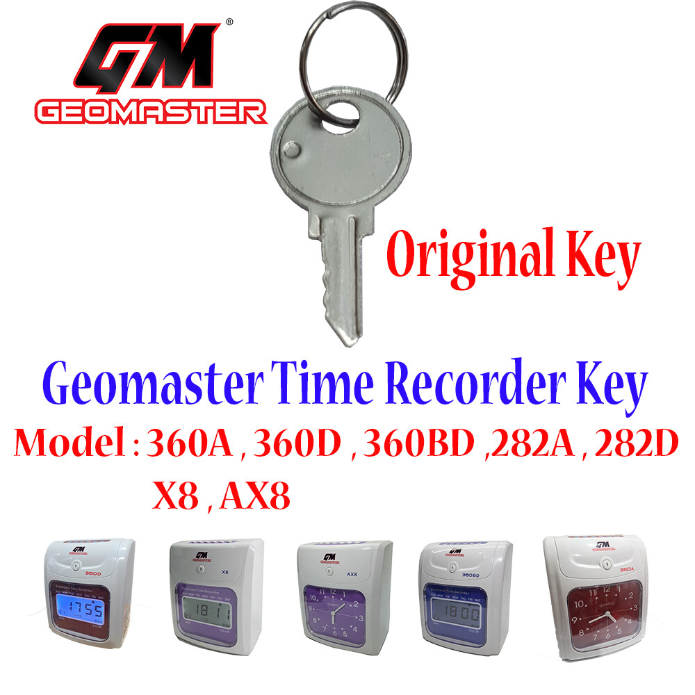 Geomaster Punch Card Key - Time Recorder Key - 360D Punch Card Key ...