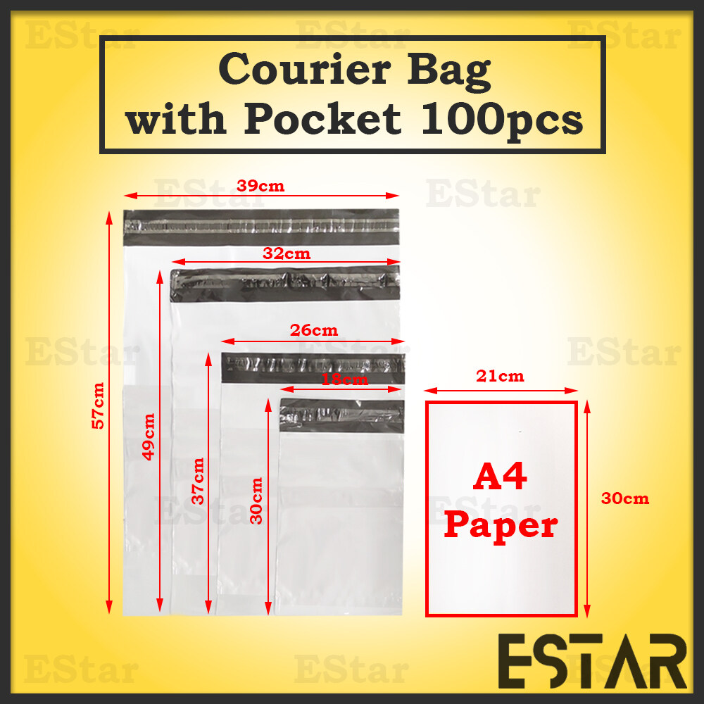 Courier Bag with Pocket Parcel Bag Packaging Bag Parcel Plastic Plastik ...