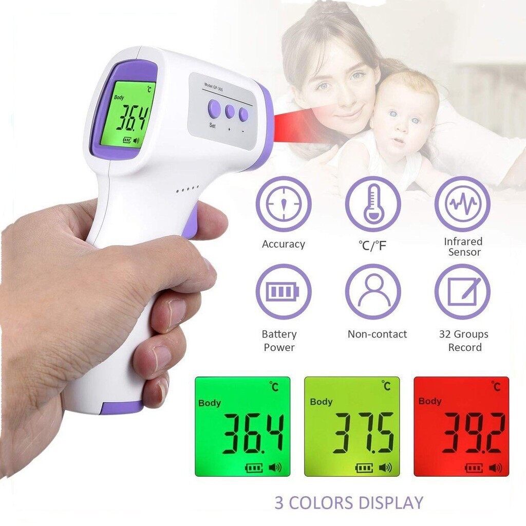 ALL NEW AIQURA THERMOMETER SCANNER DIGITAL / CEK SUHU BADAN AUTOMATIK ...
