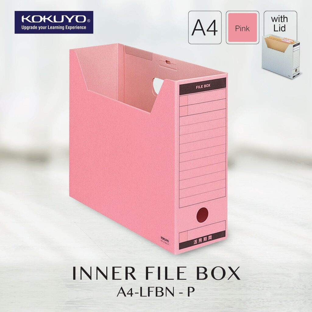 KOKUYO A4-LFBN FILE BOX (WITH LID) | Lazada