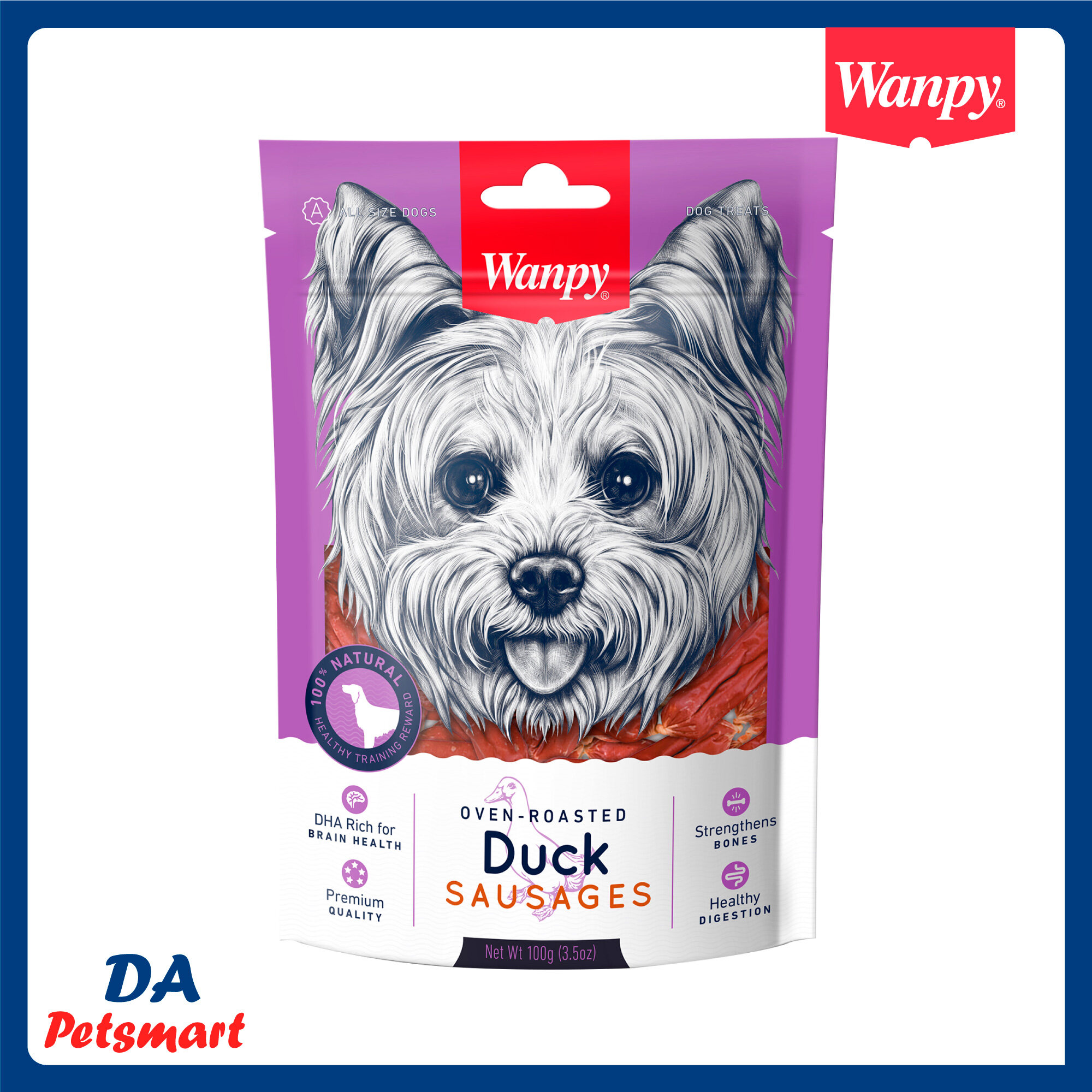 Wanpy Dog Treats Oven Roasted Cookies, Biscuits, Snacks 40gm / 100gm ...