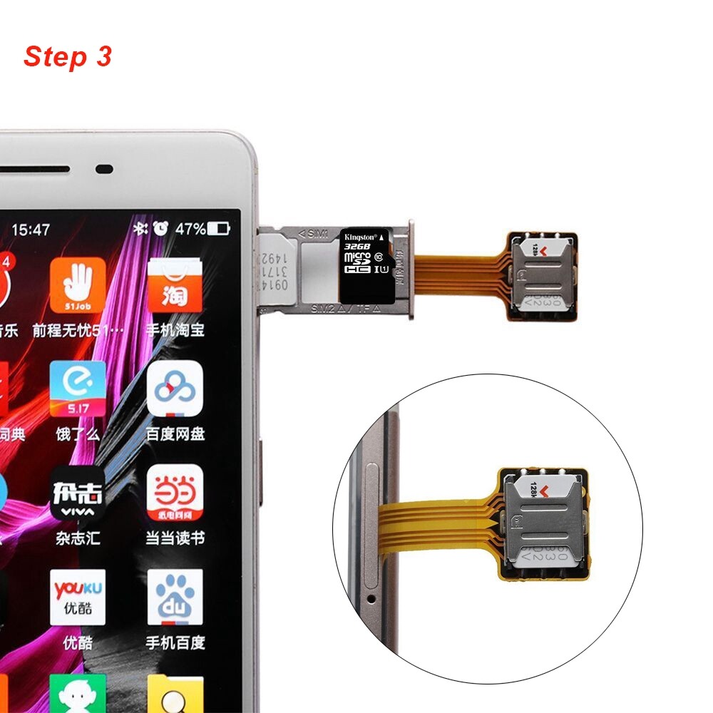【Akula Store】Sim Extender Universal ปฏิบัติ TF Hybrid สล็อตซิม Dual Sim ...