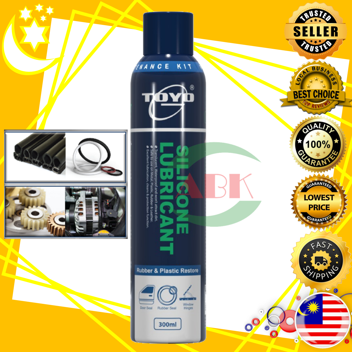 TOYO PURE SILICONE LUBRICANT 300ML AEROSOL SERIES | Lazada