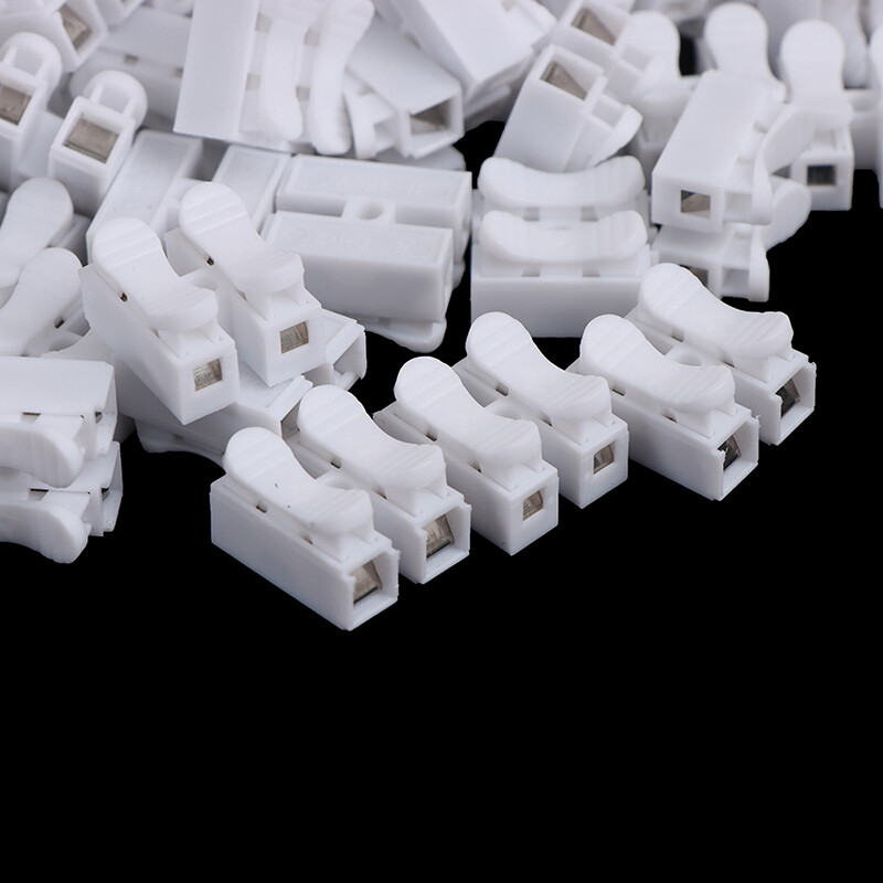 100pcs Butt Joint Terminal Universal Push Type Quick Splice Lock Wire ...